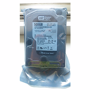 Western Digital 500 GB WD Black SATA III 7200 RPM 32 MB Cache Bulk/OEM Desktop Hard Drive