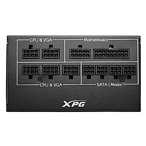 XPG Core Reactor Modular PSU: 80 Plus Gold - ATX - Fully Modular Power Supply - 10 Year Warranty - 850 Watt