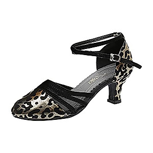 CsgrFagr Fashion Design Handmade Latest Latin Dance Shoes for Ladies Colorful Sandals for Women Size 11 (SL1, 8)