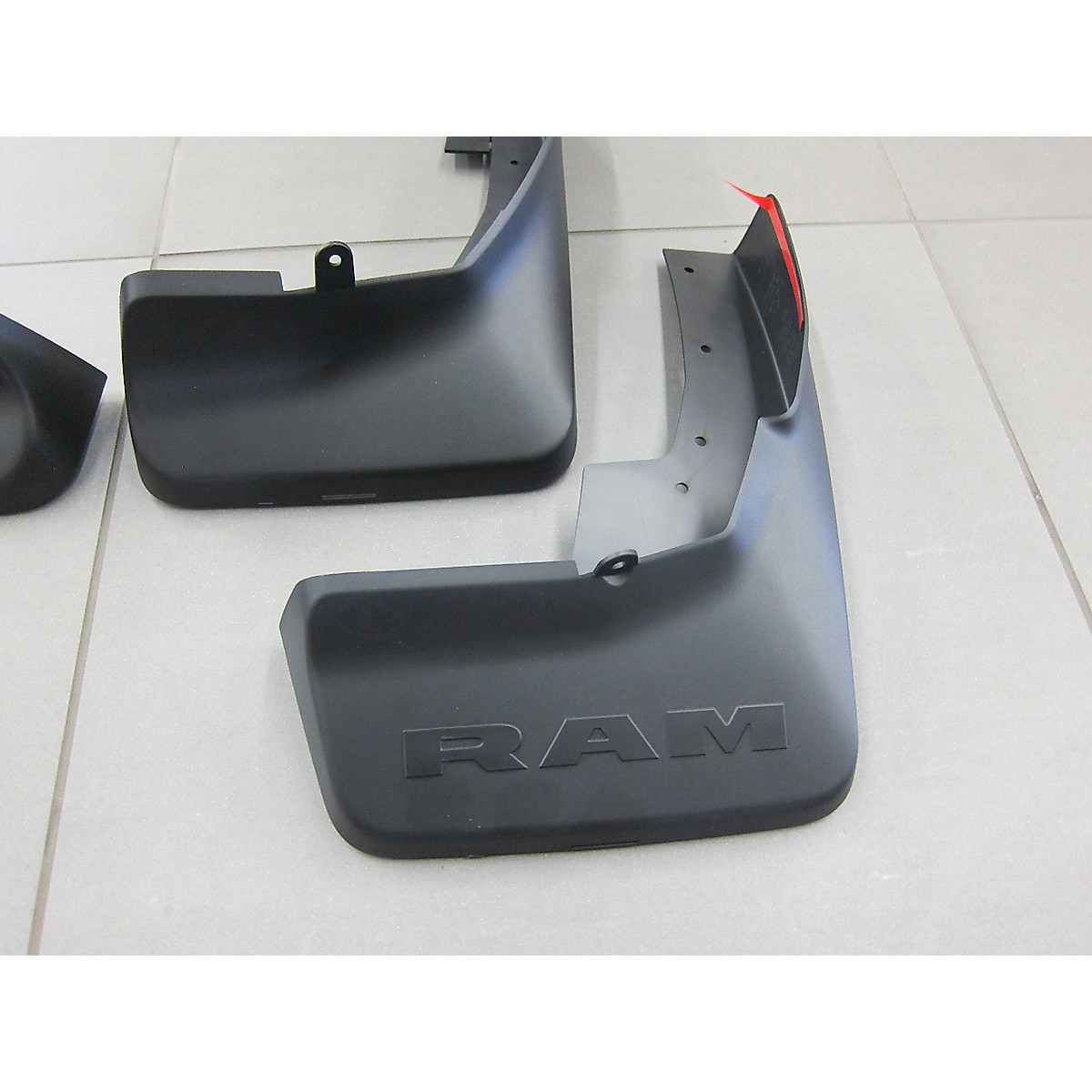 Mopar 82215488AB 82215489AB Ram 1500 Front and Rear Deluxe Molded Splash Guards With Fender Flares