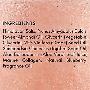 MAJESTIC PURE Himalayan Pink Salt Body Scrub with Collagen and Sweet Almond Oil | Exfoliating Body Scrub for Skin Care, Stretch Marks, Acne, Cellulite | Body Scrub Exfoliator |10 oz