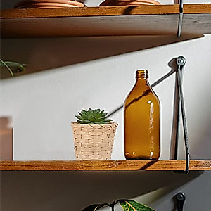 Zerodeko Mini Easter Basket 10PCS Miniature Artifical Wood Woven Baskets, Mini Woven Baskets Without Handles for Home Office Table Party Favors Crafts Decoration Mini Woven Basket Without Handles