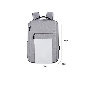 Rcuyyl Backpack Laptop bag School Bag Bookbag with Men Women USB Charging&Headphone Port Casual Daypack Outdoor Daypack (Black)