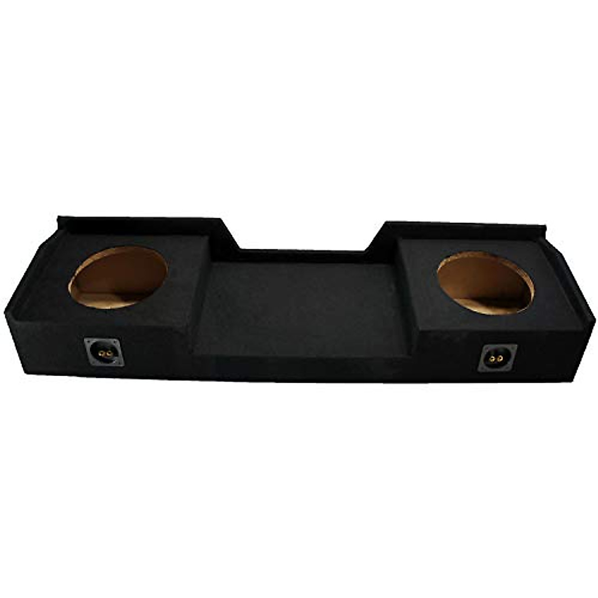 Compatible with Nissan Titan King or Crew Cab Truck 2004-2015 Dual 10" Subwoofer Sub Box Speaker Enclosure
