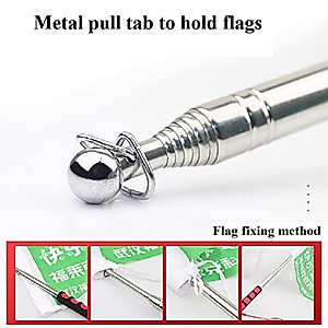 Othmro 1pcs Telescopic Teachers Pointer,Teachers Pointer Stick, Extendable Hand Pointer Retractable Classroom Whiteboard Pointer Extendable for Teachers, Guides, Coach Extend to 63"