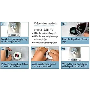 Paint Density Specific Gravity Cup Stainless Steel Paint Density Determiner Pycnometer 100ml