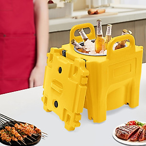 Food Warmer, 20L Stainless Steel Insulated Food Carrier, Thermos Bucket, Hot Food Warmer for Restaurants Hotels Outdoor Parties and Camping