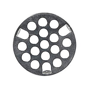 Danco 80062 9D000 1-5/8" Metal Drain Strainer, Chrome, Brass , White