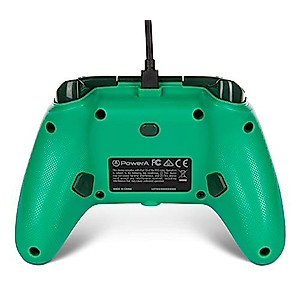PowerA Enhanced Wired Controller for Xbox Series X|S - Green, Gamepad, Wired Video Game Controller, Gaming Controller, Works with Xbox One - Xbox Series X