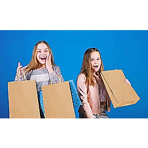 [250 Pack] Heavy Duty 10x13 Kraft Paper Bags 250 pc 10x5x13 Kraft Paper Bags Brown Paper Bags Brown Gift Bags Kraft Shopping Bags Kraft Retail Bags Paper Gift Recycled Paper Bags Kraft Paper Bags with Handles Bulk