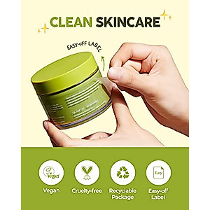 Glam Up Moisturizing Avocado Clay Mask | Vegan Clay Mask, Hydrating Avocado Face Mask for Dry Skin and Sensitive Skin, Gentle Exfoliating Deep Pore Cleansing Clay Face Mask, Blackhead remover - (125ml/4.23 Oz)