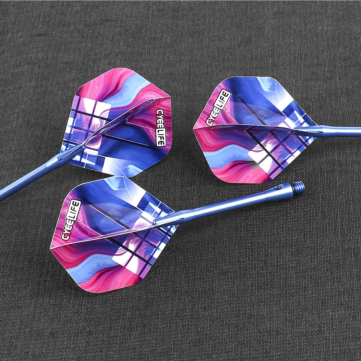 CyeeLife-PET Dart Flights 48pcs(16Designs) Standard,Accessories kit Wings