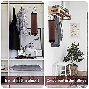 SWISSELITE Plastic Bag Holder, Wall Mount Shopping Bag Organizer, Reusable Mesh Hanging Grocery Bags Storage Dispensers