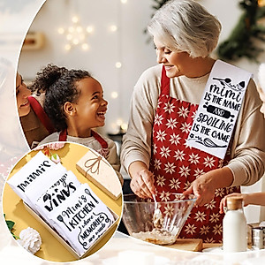 4 Pieces Nana Kitchen Towel Funny Dish Towel Microfiber Tea Towel Nana Gift for Home Birthday Kitchen Cooking Baking (Mimi)