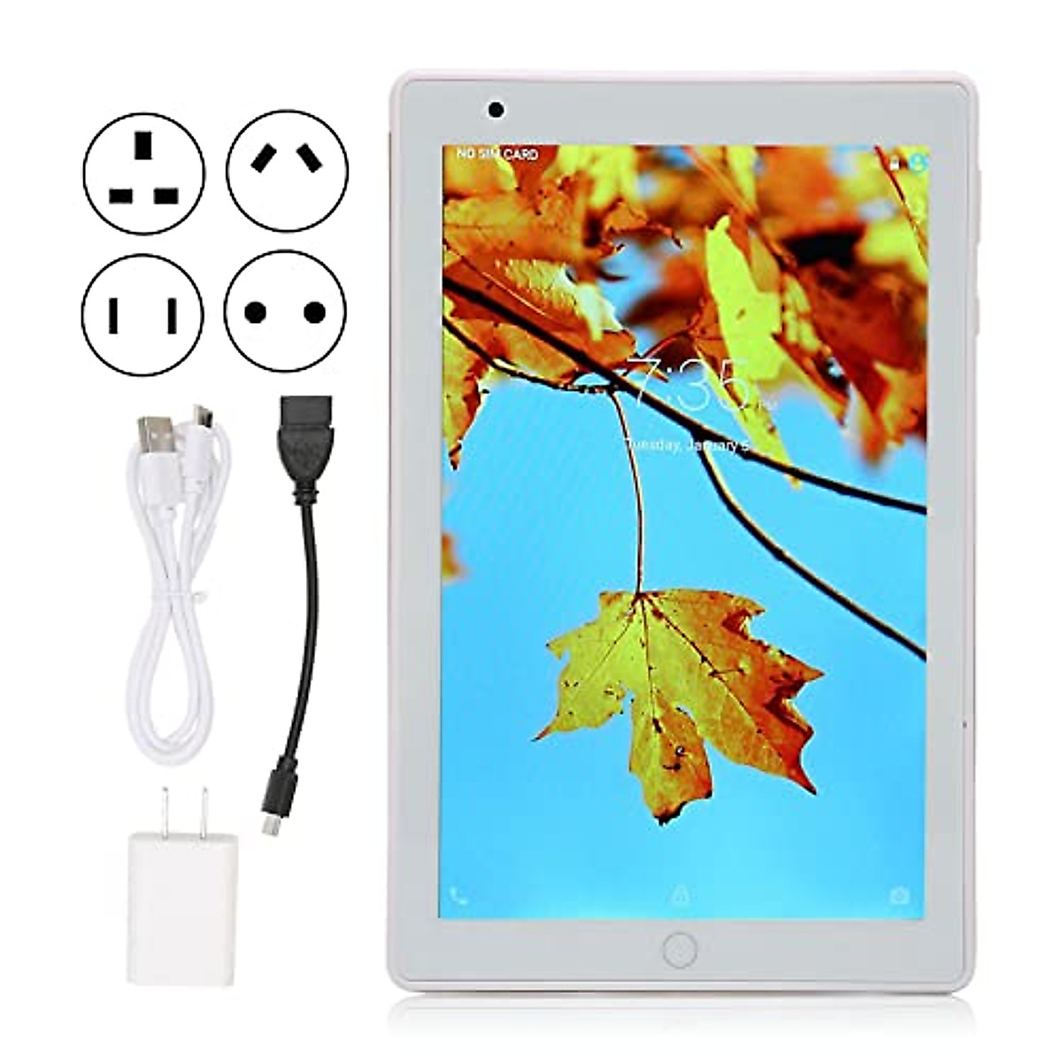 Pomya Android Tablet,8inch HD Tablet, Octa Core Dual Camera Calling Tablet,2GB 32GB Dual Cards Dual Standby for Android 11 (Gold)