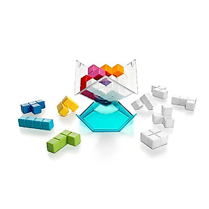 SmartGames Cubiq 3D Cube Building Game for 1 or 2 Players Ages 7 - Adult
