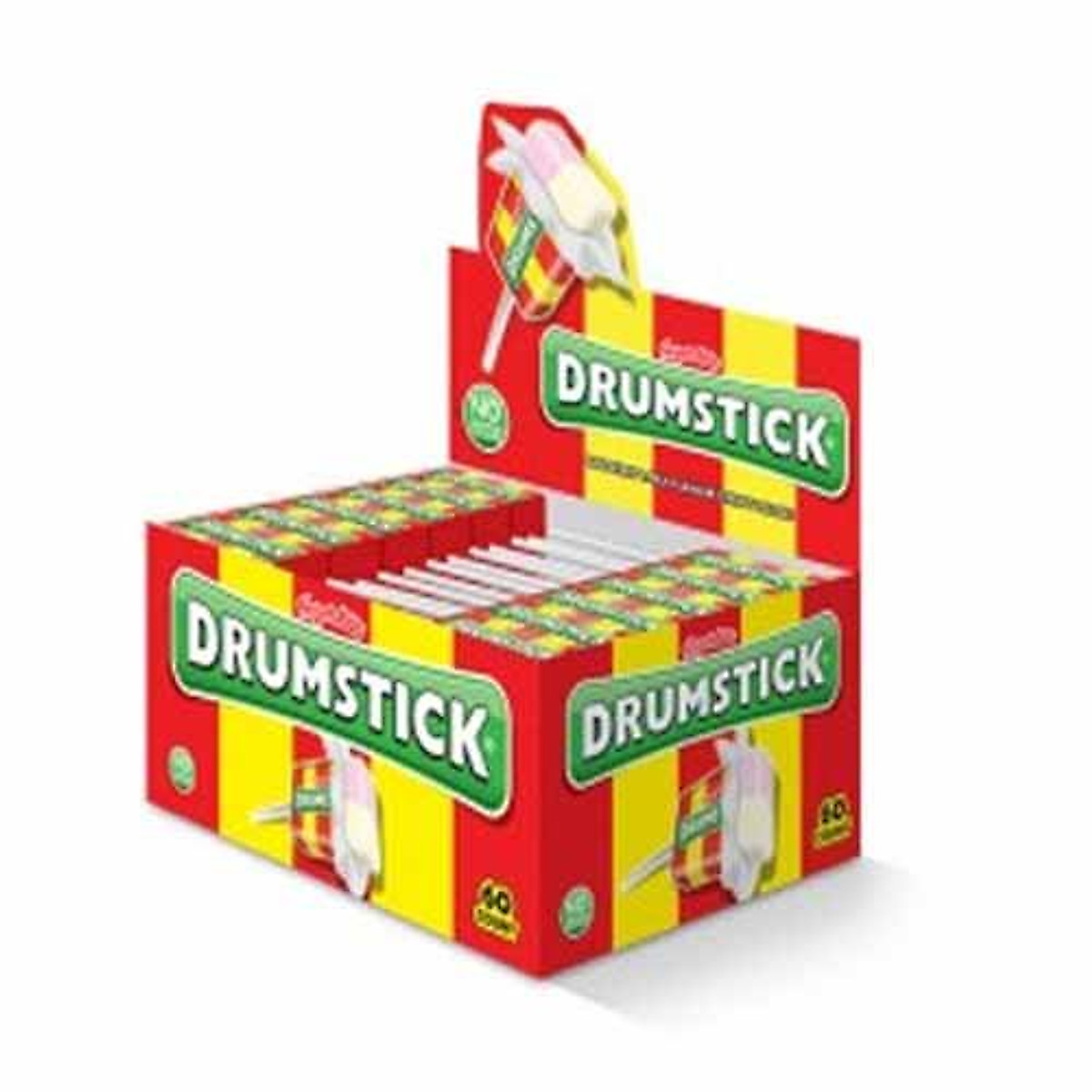 Swizzels Matlow Drumstick Lollies 14g, 2 Packs of 60 Lollies, Total 120 Sticks (Pack of 2)