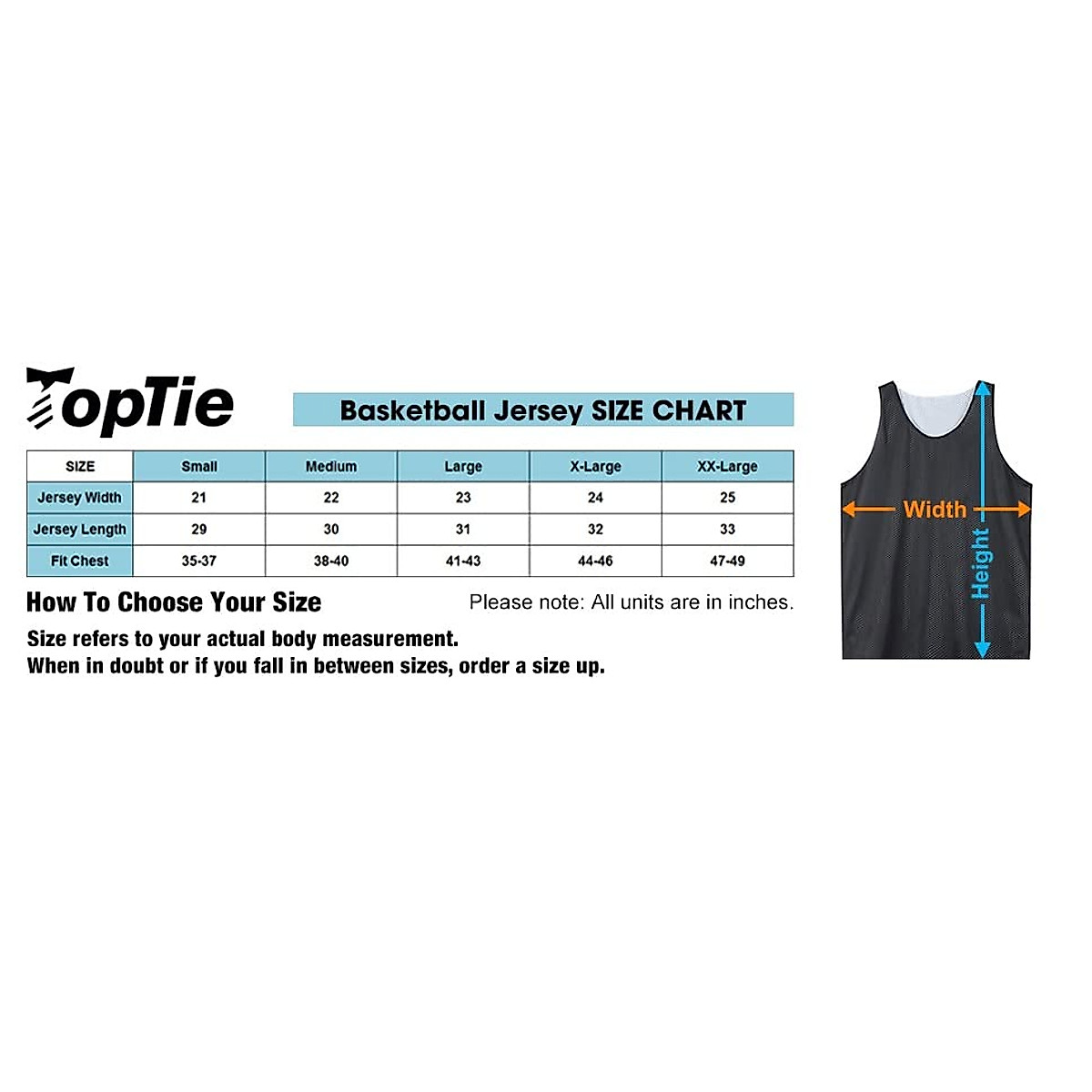 TopTie Reversible Basketball Jerseys Men's Tank Top Mesh Tank Lacrosse Jersey for Adult Youth-Black/White-L