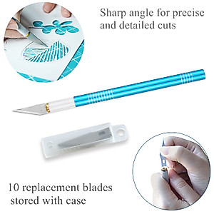 Headley Tools Rotary Cutter Set - 45mm Fabric Cutter, 5 Extra Rotary Blades, A3 Cutting Mat, Quilting Ruler and Sewing Clips, Craft Knife Set, Ideal for Crafting, Sewing, Patchworking,Turquoise