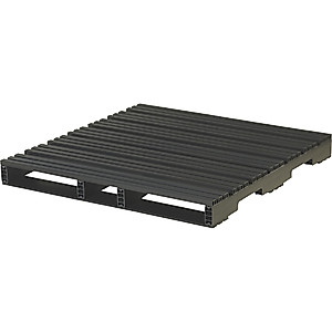 Jifram Extrusions Recycled Plastic Pallet with 4-Way Entry - 48in. x 48in. Model Number 05000125
