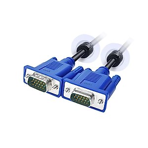 LFHUKEJI VGA, VGA-VGA Standard 15-Pin VGA Male to VGA Male Cable, 4.8Ft(3+5)