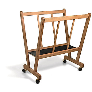 Cappelletto Allegra Wood Print Rack Premium Large Display, Storage Rack for Poster, Prints, Panels Art Shows - Natural