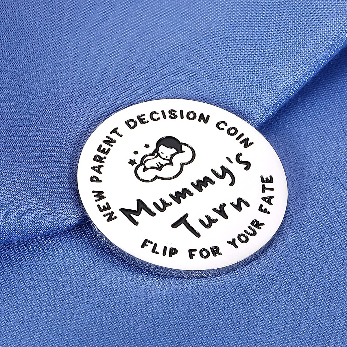New Parents Gift for New Mom Dad Funny Decision Coin for First Time Mommy Daddy to Be Expecting Mother New Baby Birthday Present for Pregnancy Women Men Double-Sided Christmas Gifts