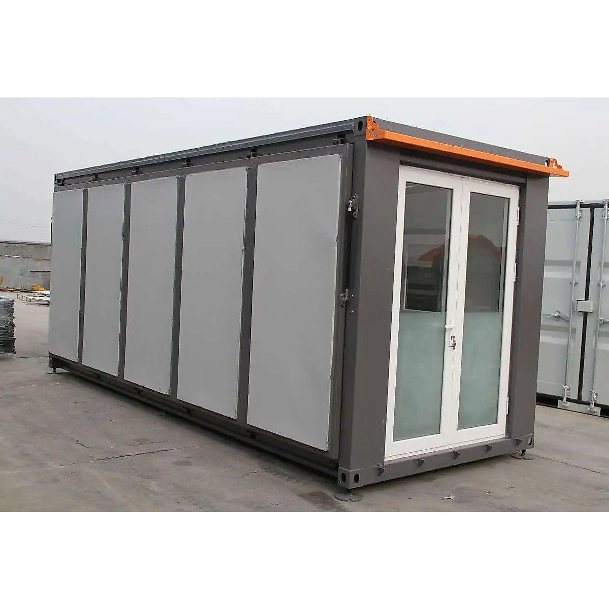 Portable Prefabricated Tiny Home. 20ft Double Wing Expansion Home Box. Mobile Expandable Plastic Prefab House for (Hotel, Booth, Office, Guard House, Shop, Villa, Warehouse, Workshop).
