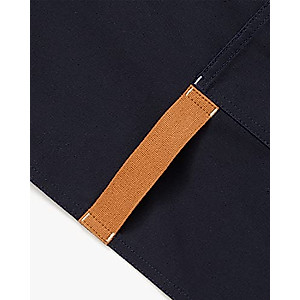 Hedley & Bennett Midnight Blue Essential Apron - Professional Chef Apron with Pockets and Adjustable Bib Strap for Cooking & Grilling - Kitchen Aprons for Men & Women - 8oz 100% Cotton Twill Fabric