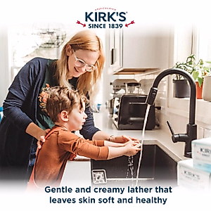 Kirk's Castile Bar Soap for Men, Women & Children - Made with Premium Coconut Oil, Sensitive Skin Formula, Vegan, Non GMO, Fragrance Free, 4 oz. Bars, 24 Pack