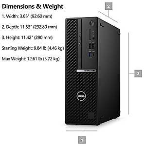 Dell OptiPlex 7000 7090 SFF Small Form Factor Business Desktop Computer, Intel Octa-Core i7-11700 Up to 4.9GHz, 16GB DDR4 RAM, 1TB PCIe SSD, DVDRW, WiFi, Bluetooth, Keyboard & Mouse, Windows 11 Pro