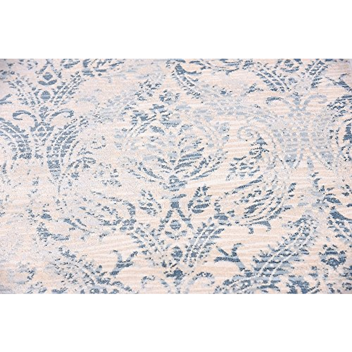 Unique Loom Paris Collection Pastel Tones Traditional Distressed Blue Runner Rug (2' 7 x 10' 0)
