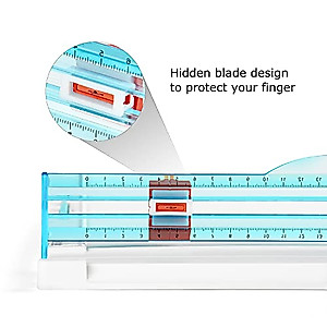 Craft Paper Trimmer and Scoring Board: ArtAt 12 x 12inch Paper Trim Cutter Score Board Scoring Tool with Paper Folding, for Making Scrapbooking, crad, Coupons and Photo