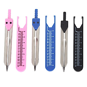 LANIAKEA ECG Caliper 3PCS EKG Calipers Electrocardiogram Divider for Nursing (Black Pink Blue)