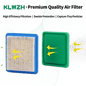 KLWZH 491588s Air Filter with Pre Filter for Troy-Bilt Toro 20332 119-1909 Craftsman 3364 AM116236 491588 493537 493537S Premium Lawn Mower Air Filter