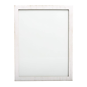 Kate & Milo Wedding Guestbook Token Frame, Includes 50 Heart Tokens, Perfect for Wedding Reception or Bridal Shower, Distressed White