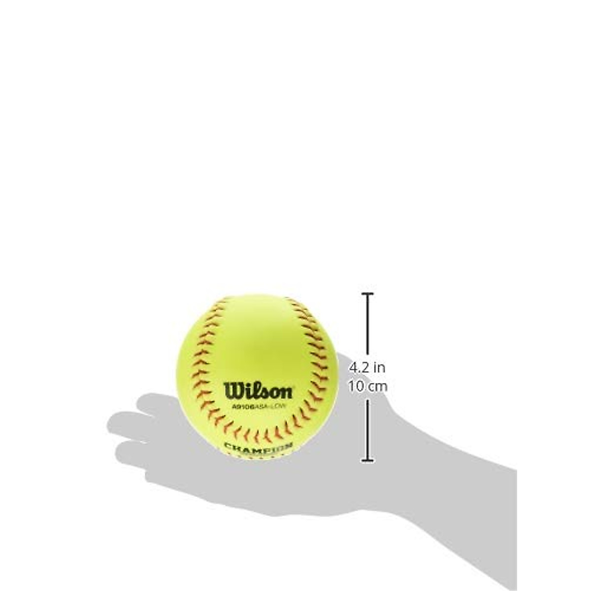 Wilson Sporting Goods A9106 ASA Series Softball (12-Pack), 12-Inch, Optic Yellow (WTA9106BASA-LOW)