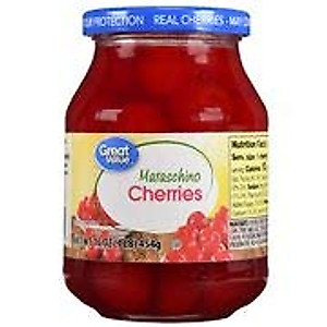 Great Value Maraschino Cherries, 16 ounce (Pack of 4)