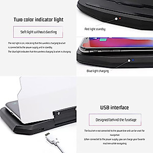 HUD Head Display Mobile Holder HUD Car Navigation Projector, Head Up Display Qi Intelligent Induction Wireless Fast Charging, Cell Phone Holder Compatible with Android and iOS