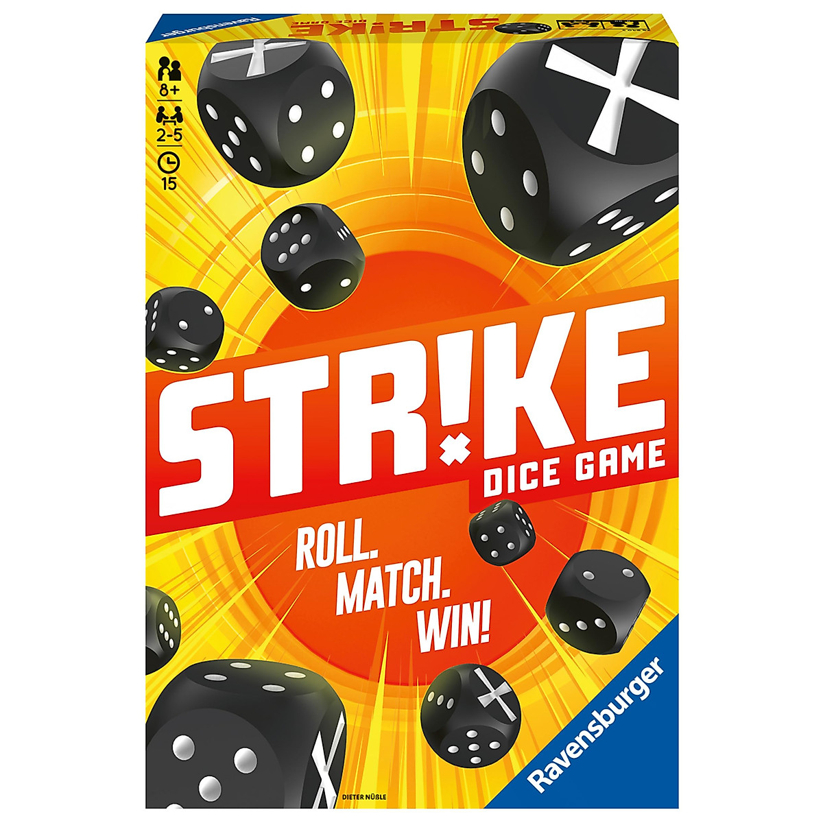 Ravensburger Strike - Classic Dice Game for Kids and Adults - Roll. Match. Win!