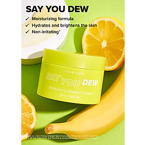 I DEW CARE Vitamin C Face Moisturizer - Say You Dew | Korean Skin Care Routine Panthenol, Niacinamide, Non-irritating, Hydrate and Illuminate Glass Smoother Skin, Lightweight, 1.69 FL Oz
