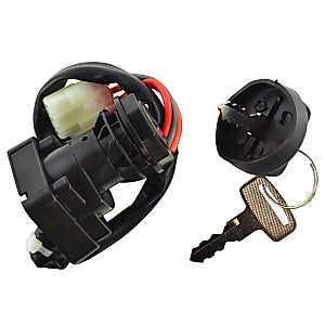 RMSTATOR Replacement for 3-Pos. Ignition Key Switch Arctic Cat Alterra 400 450 500 | TBX/TRV 400 500 Automatic Manual | XC 450 | DVX 400 2000-11 | OEM Repl.# 3313-439/3430-040/3509-004