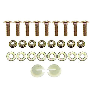 490-241-0010 Snowblower Skid Slide Shoes, Snow Thrower Slide Shoes with Mounting Hardware Kit for Craftsman Troy-Bilt MTD Yard Machines Snow Thrower and for Most 2-Stage and 3-Stage Snow Thrower