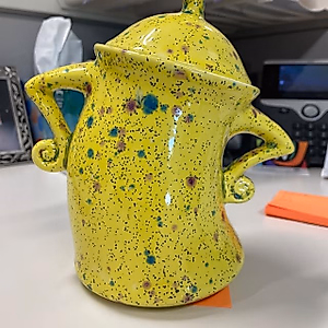 Canister with Attitude, Fun Canisters for Kitchen Counter, Food Storage Jars With Lids, Cute Food Storage Jars With Lids, Kitchen Jars for Coffee Tea Spices, Unique Kitchen Storage Solution (Red)