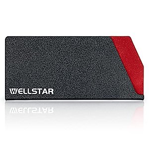 WELLSTAR Big Knife Edge Guard, Wide Meat Cleaver Knife’s Blade Covers, BPA Free ABS Protective Blade Sheath, Non-Scratch Felt Lining Butcher Chef Knife Cover (Knives not included)