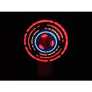 Flashing Panda LED Mini Light-Up Handheld Personal Fan w/Changing Patterns, Assorted Colors