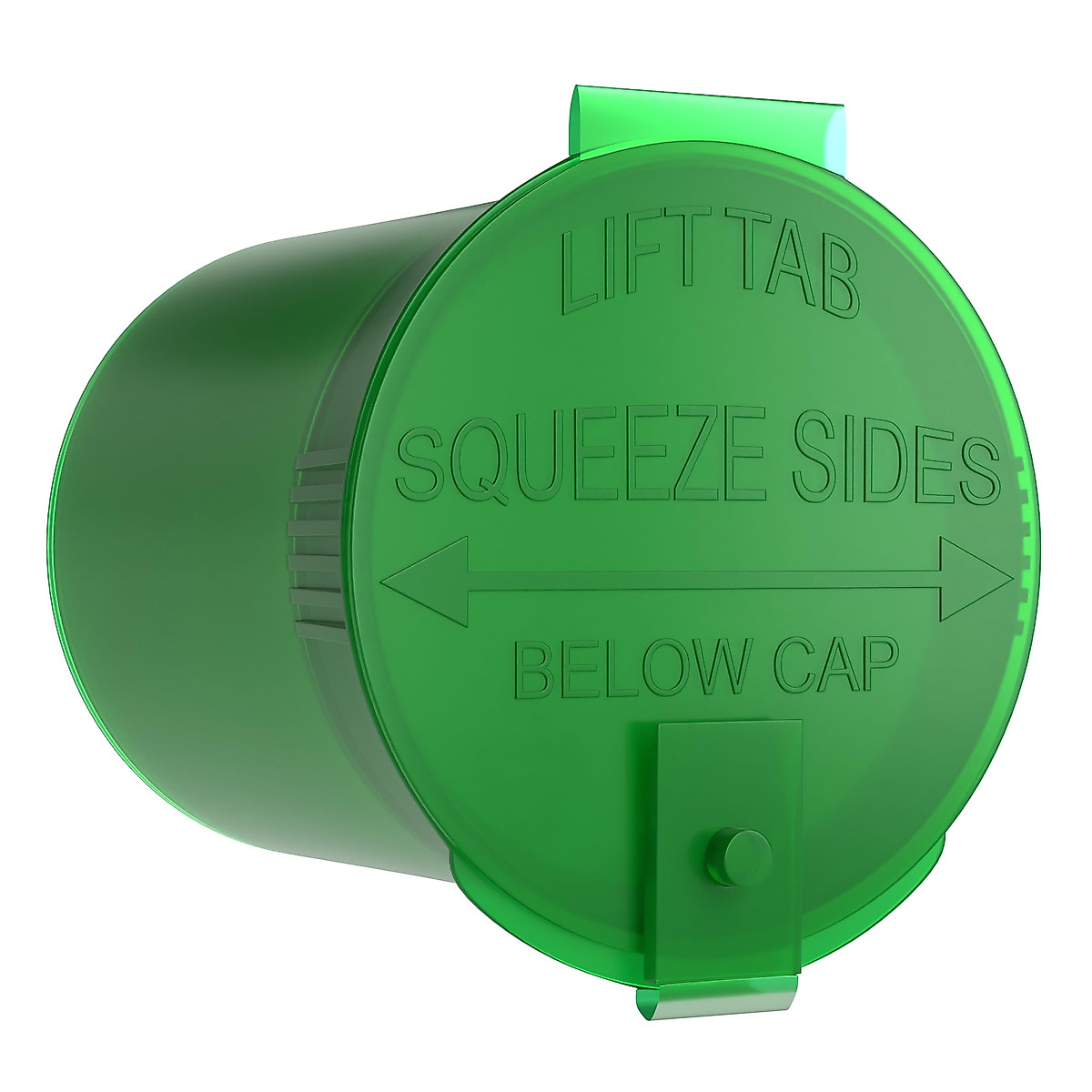 Dragon Chewer 6 Dram Pop Top Bottles - Small Storage Containers - 300 pcs (Green)