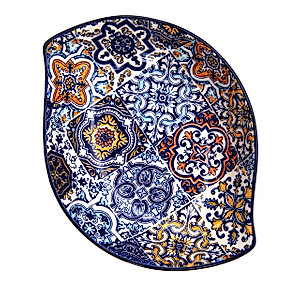 Portuguese Pottery Alcobaça Ceramic Side Dish Serving Bowl - Set of 2