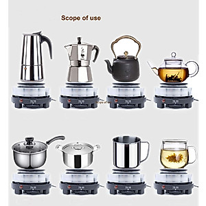 MXBAOHENG Electric Moka Pot Coffee Stove Mini Hot Plate Home Coffee Tea Water Heater (220V Stove)