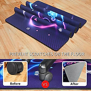Office Chair Mat,39"X47"Gaming Chair Mat Computer Chair Mat for Hardwood Floor and Anti-Slip Gaming Rug,Office Rugs Mats for Rolling Chairs